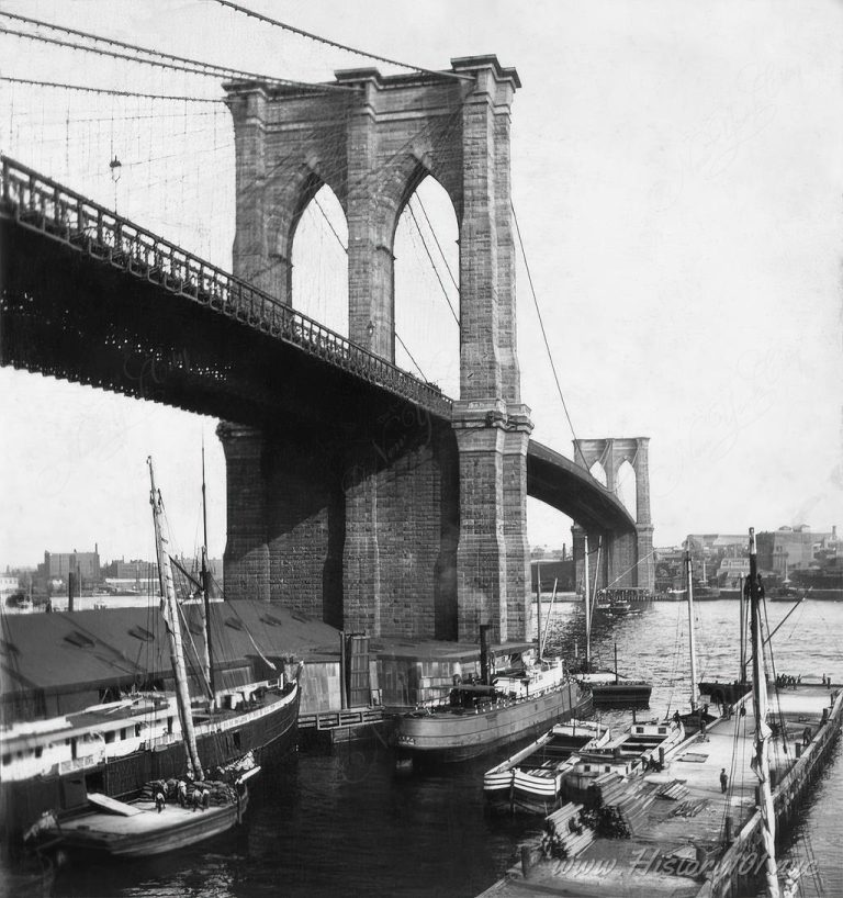 History of Brooklyn Bridge in Pictures (1869 – 1983) – Pages of Past