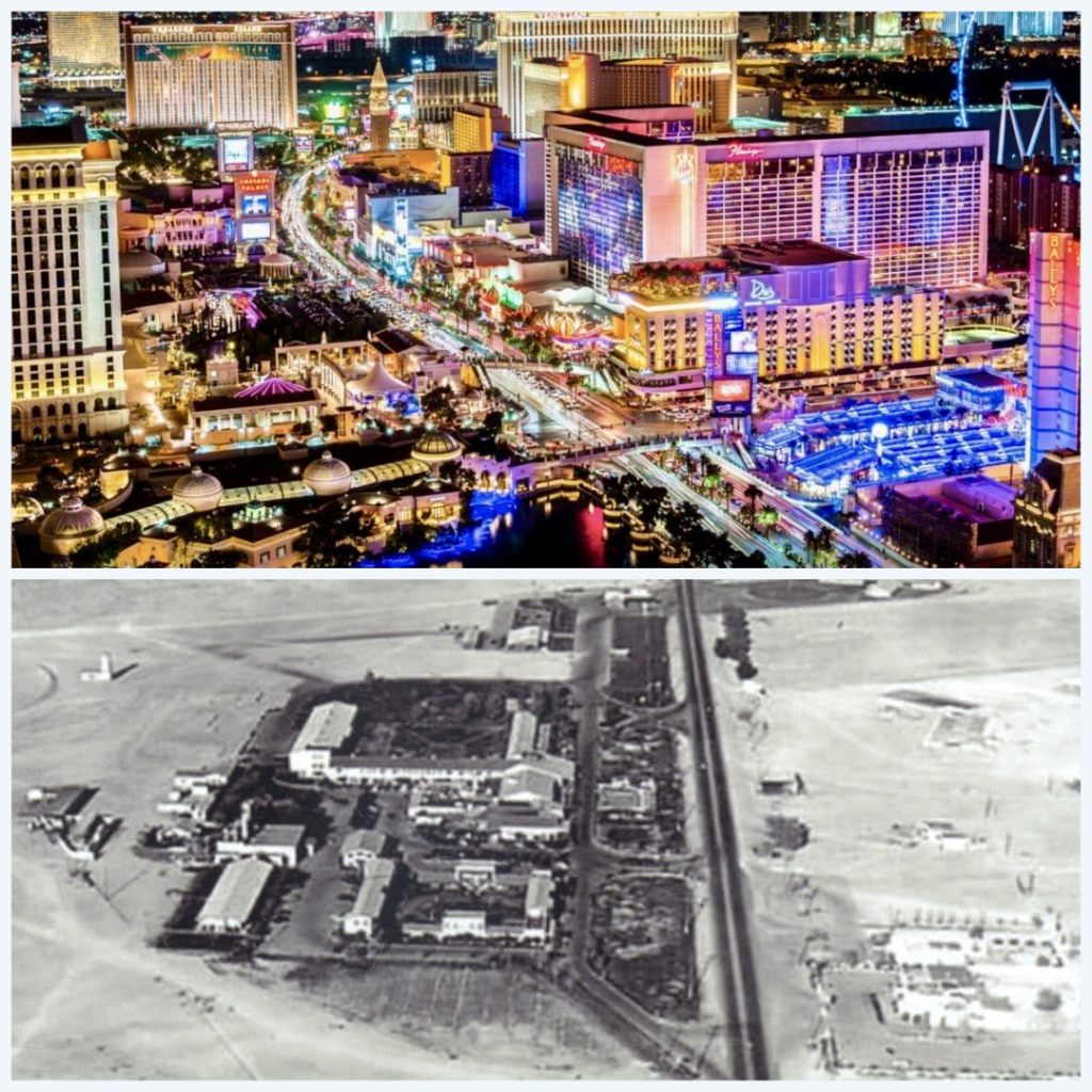 Las Vegas 1947 vs Now – Pages of Past Las Vegas 1947 vs Now – Pages of Past